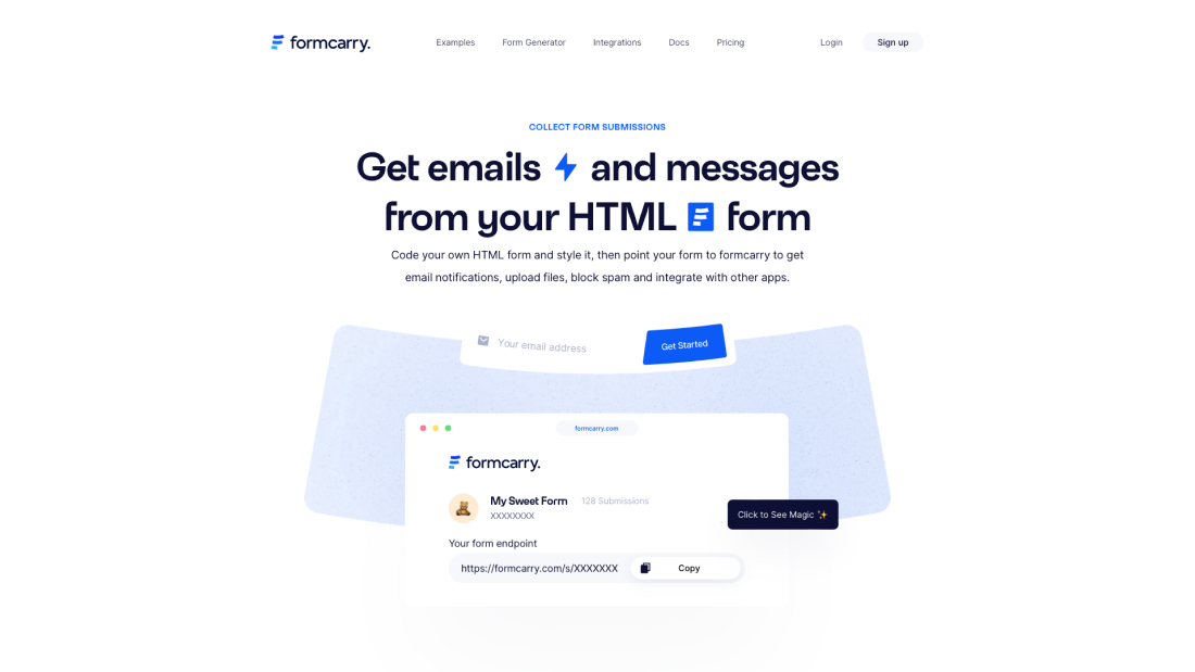 Formcarry Curated Design